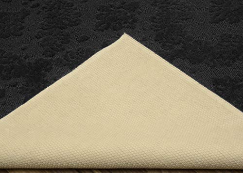 Garland Rug Charleston 6 ft. x 9 ft. Area Rug Black