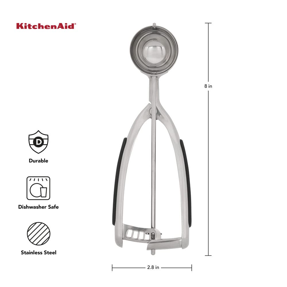 KitchenAid Gourmet Cookie Dough Scoop, One Size, Black