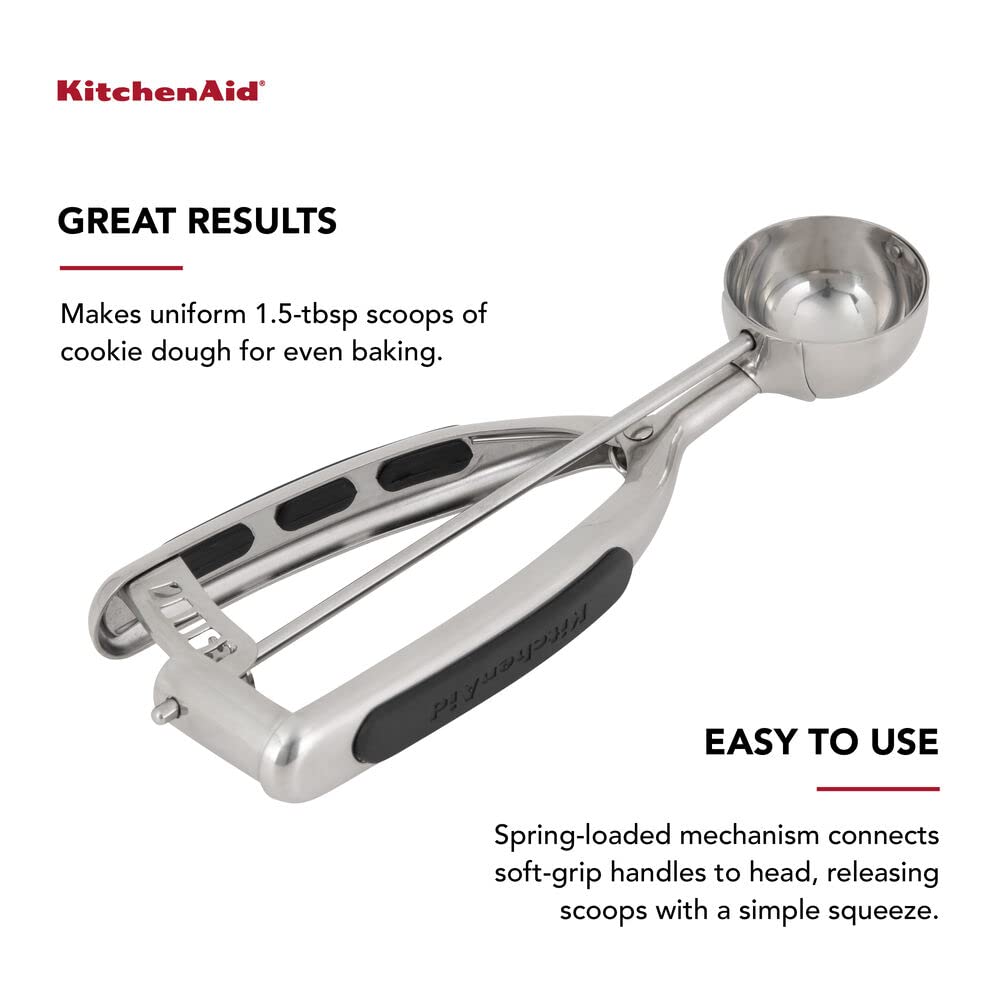 KitchenAid Gourmet Cookie Dough Scoop, One Size, Black