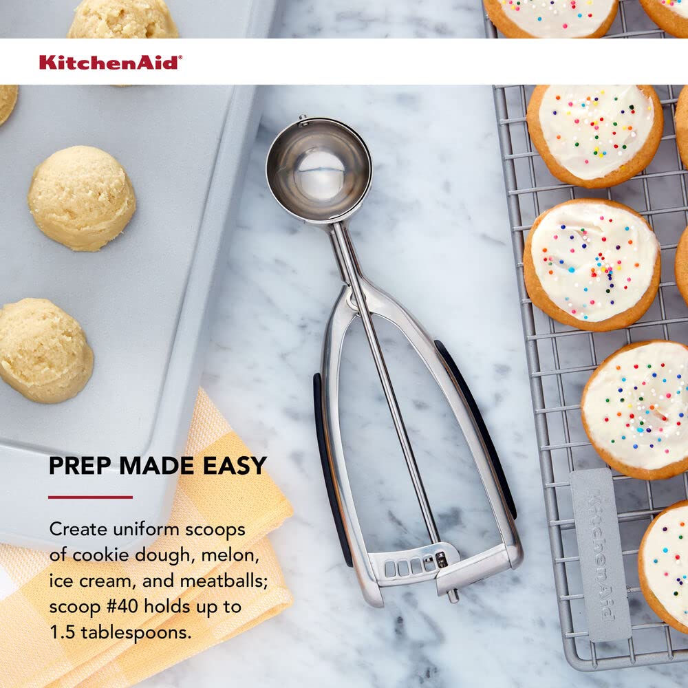 KitchenAid Gourmet Cookie Dough Scoop, One Size, Black