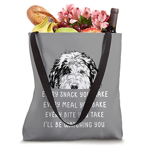 Every snack you make Every meal you bake Sheepadoodle Tote Bag