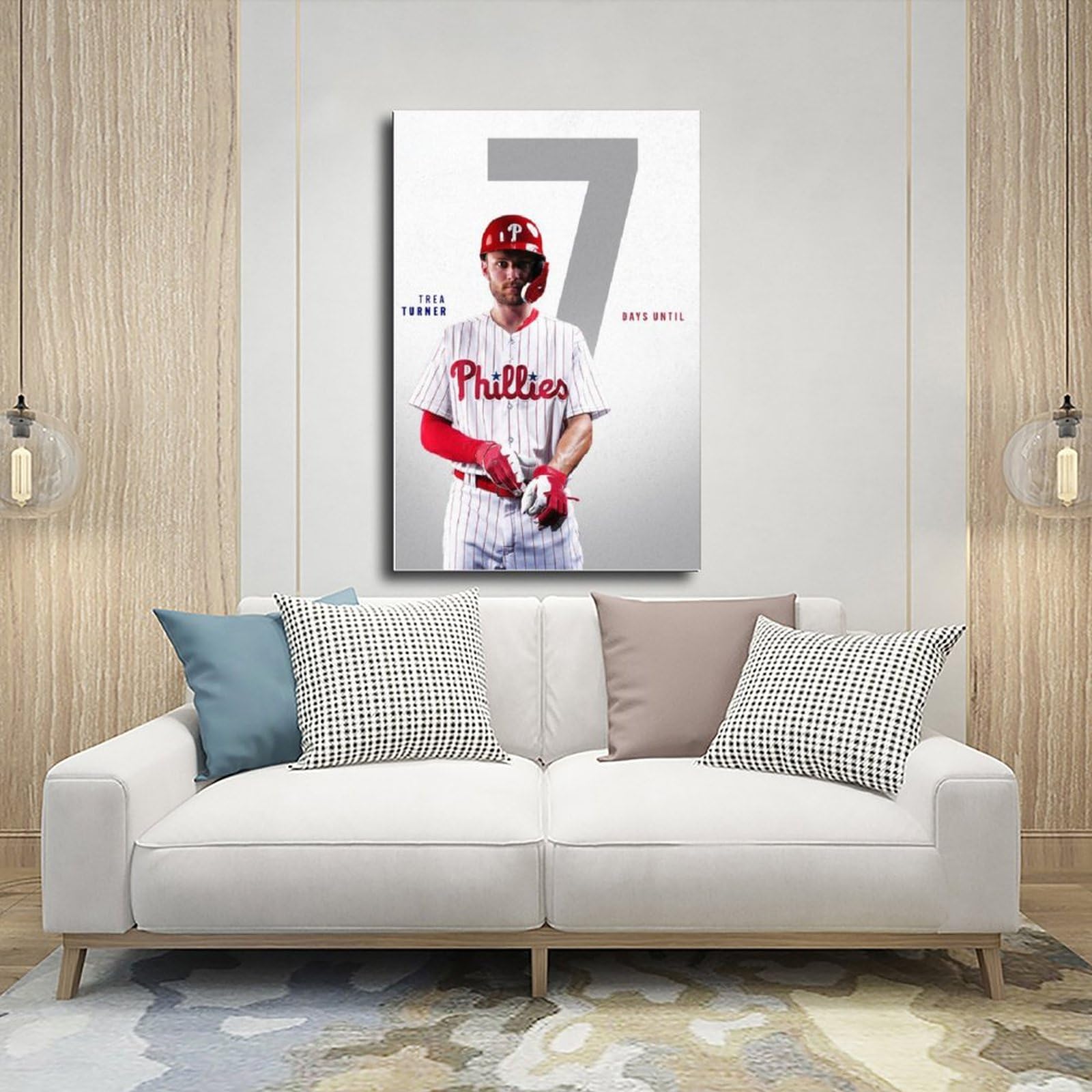 Trea Turner Baseball Poster4 Canvas Art Posters Home Fine Decorations Unframe:24x36inch(60x90cm)