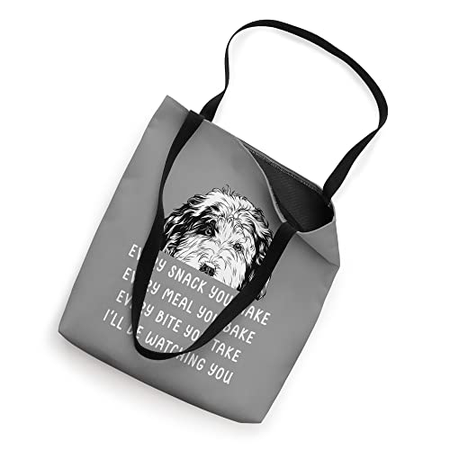 Every snack you make Every meal you bake Sheepadoodle Tote Bag