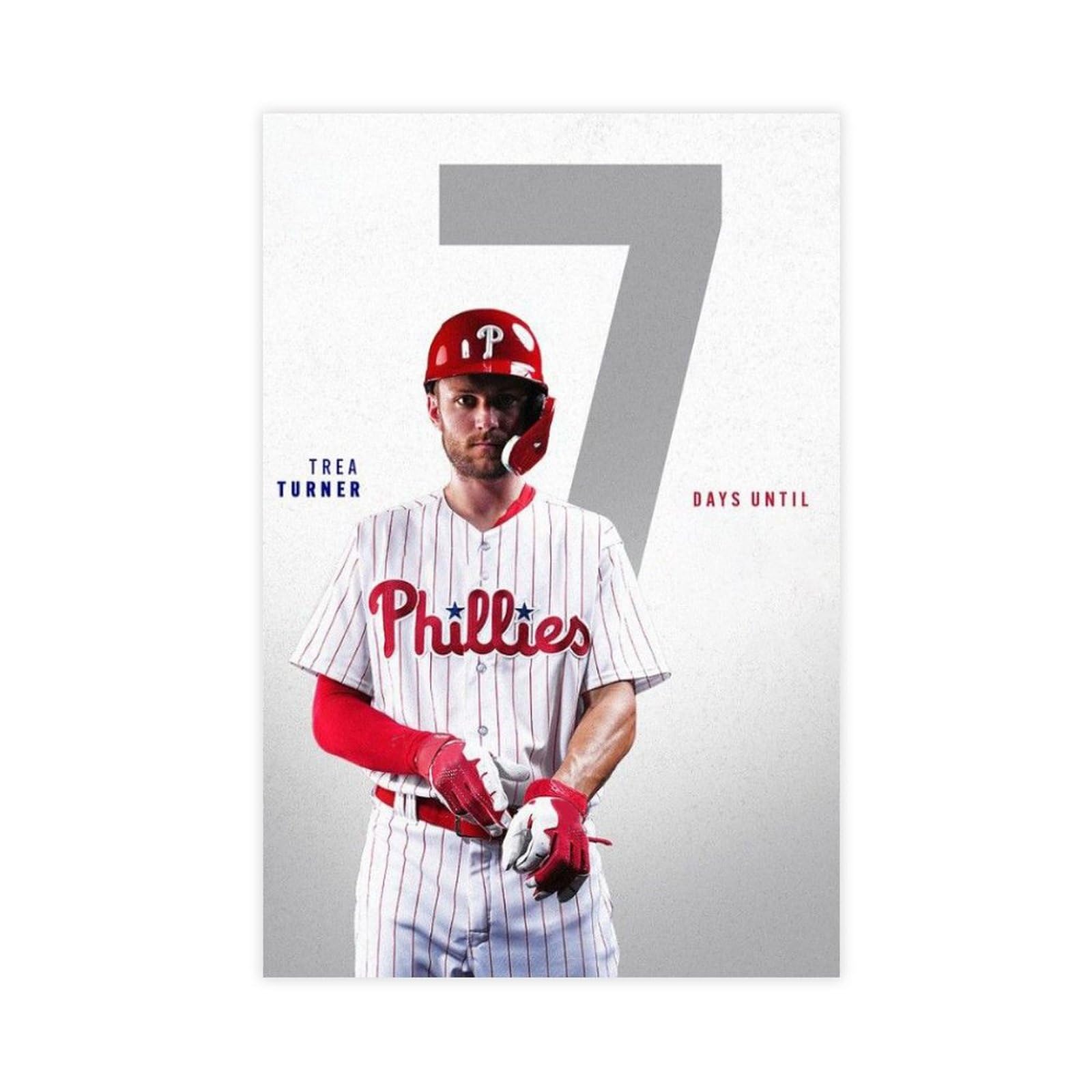 Trea Turner Baseball Poster4 Canvas Art Posters Home Fine Decorations Unframe:24x36inch(60x90cm)