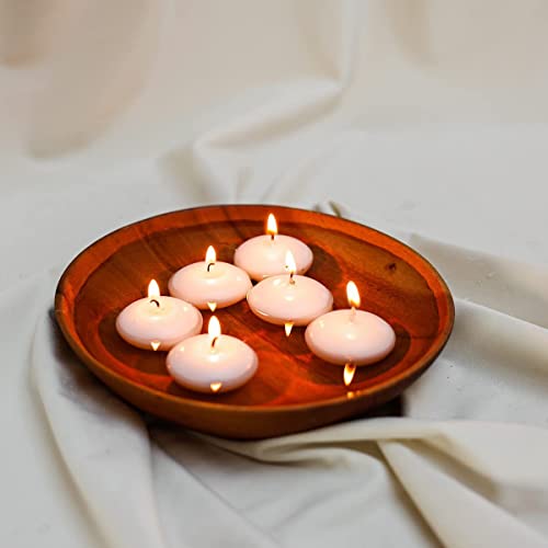 JHENG 2.2 Inch Floating Candles Bulk Pack for Events, Weddings, Spa, Home Decor, Special Occasions and Holiday Decorations (Small - 2.2'' - Set of 50 , White)