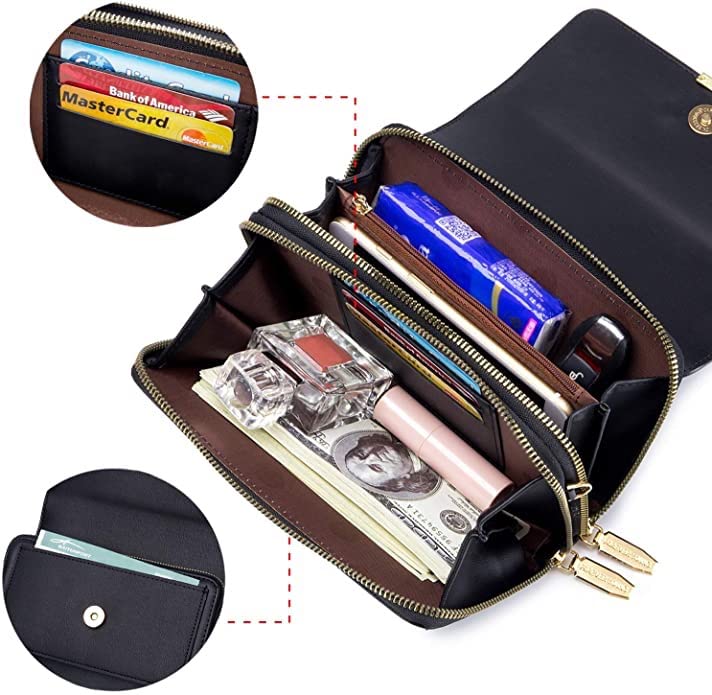 Weilan Small Crossbody Bag for Women,Cell Phone Purse Women's Shoulder Handbags Wallet Purse with Credit Card Slots