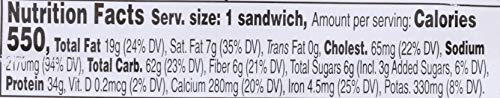 Hillshire Farm, Turkey Bacon Club Flatbread Sandwich, 8.6 oz. (10 Count)