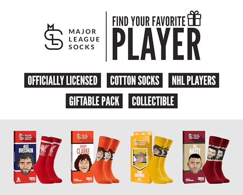Major League Socks - Cleveland Guardians - Shane (Shanie) Bieber Player Sock, Novelty Baseball Fan Gift, Unisex, One Size (7-13), Collectible, Apparel, Merchandise