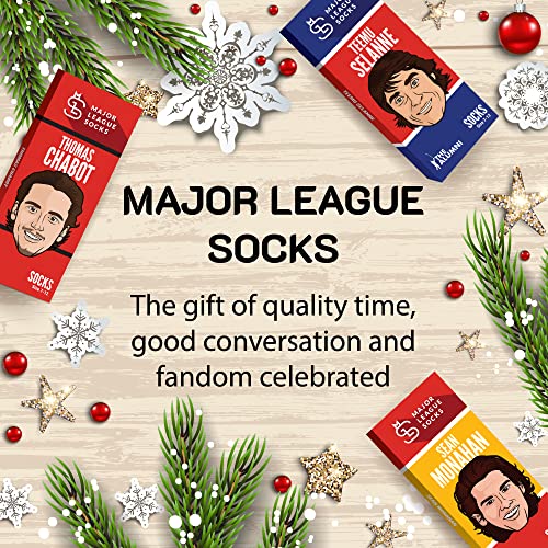 Major League Socks - Cleveland Guardians - Shane (Shanie) Bieber Player Sock, Novelty Baseball Fan Gift, Unisex, One Size (7-13), Collectible, Apparel, Merchandise