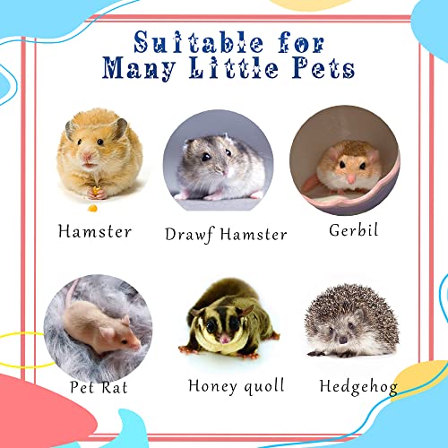 Hamster Guinea Pig Chew Toys, Hamster Rat Gerbil Mice Toys with Climbing Ladder and Hideout, Hamster Exercise Accessories for Syrian Dwarf Hamsters