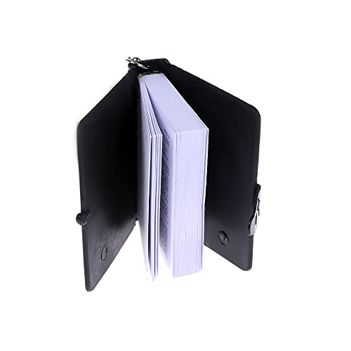 ORNOOU 8 Pieces Holy Bible Book Leather Keychain Mini English Bible Key Chain Believer Keyring
