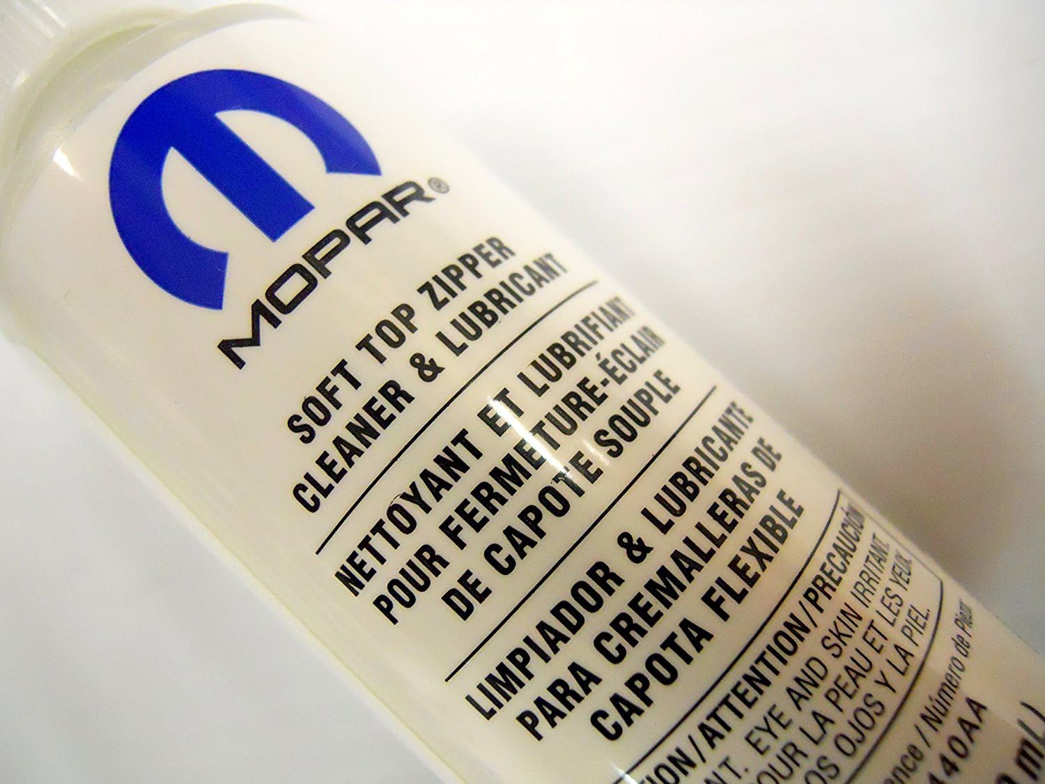 Mopar Jeep Wrangler Soft TOP Zipper Cleaner LUBE OEM
