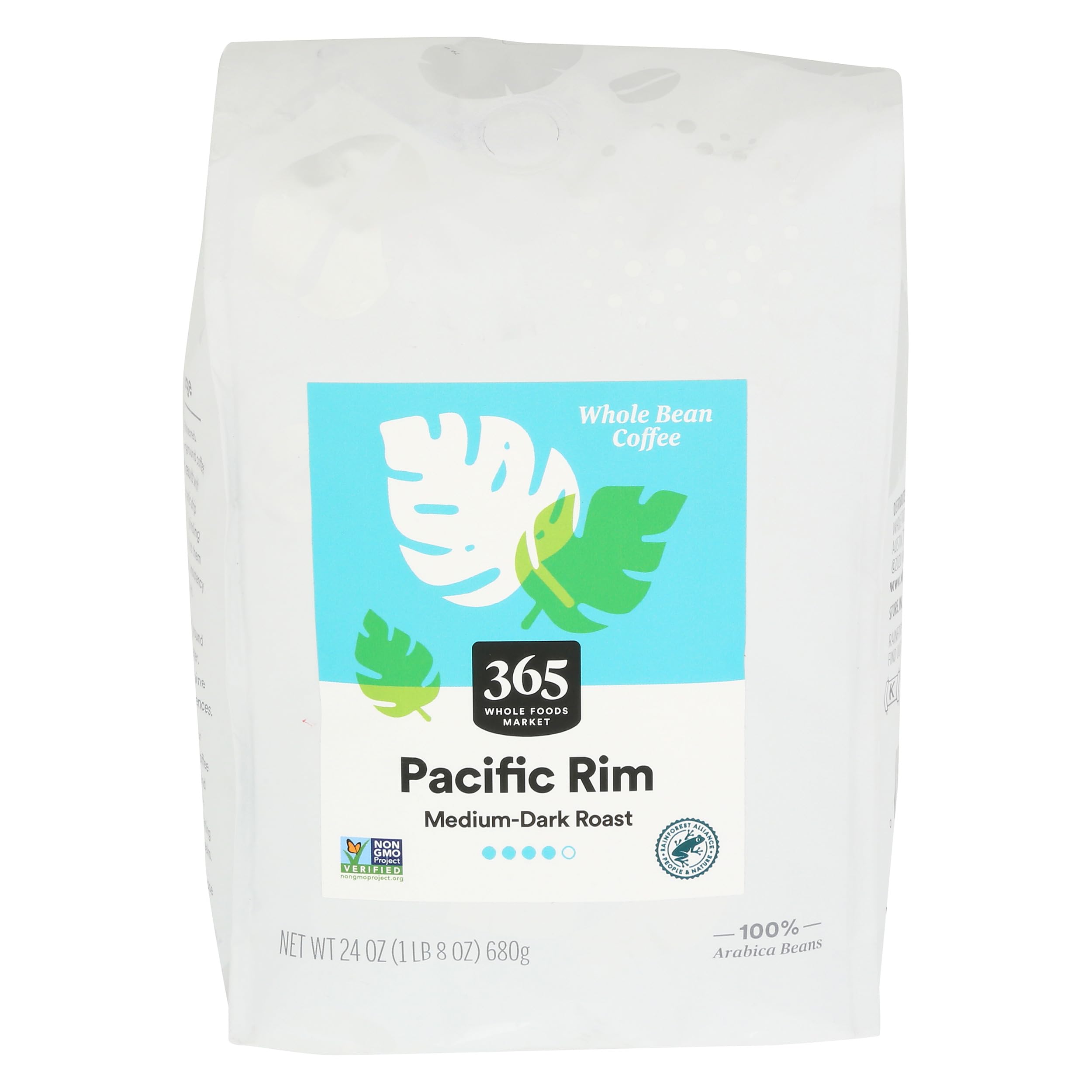 365 by Whole Foods Market, Coffee Pacific Rim Vienna Roast Organic Whole Bean, 24 Ounce