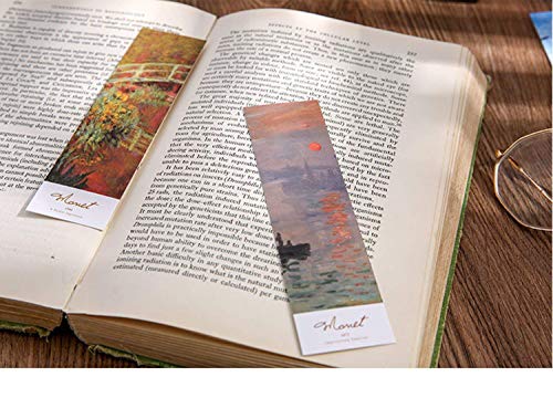 Van Gogh Monet Masterpiece Bookmarks for Women Men Kids Boys Girls Children Teens