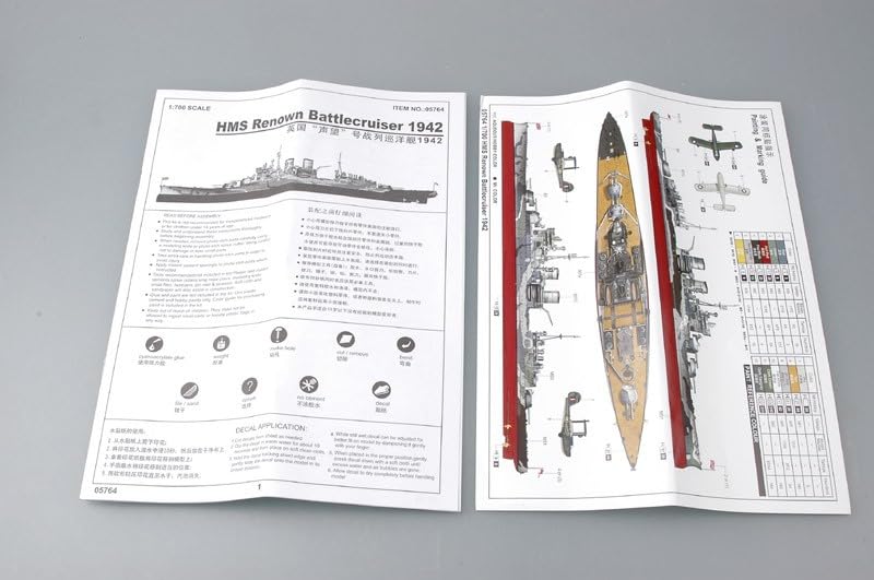 Trumpeter 1/700 HMS Renown British Battle Cruiser 1942 Model Kit