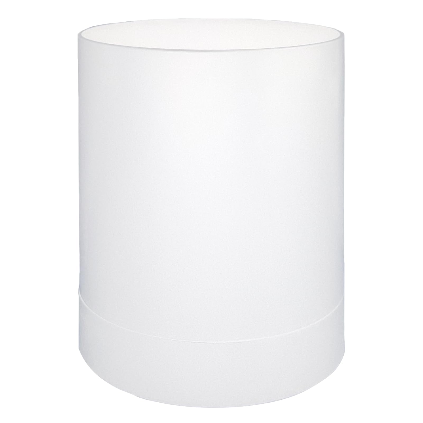 CrafArcher Large Kitchen Utensil Holder, 360° Rotating Plastic Utensil Caddy, Kitchen Countertop Utensil Kitchen Tools and Gadgets Organizer White 5.7" D x 6.5" H