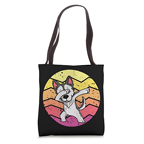 Dabbing Wolf For Women Boys Kids Girls, Wolf And Moon Tote Bag
