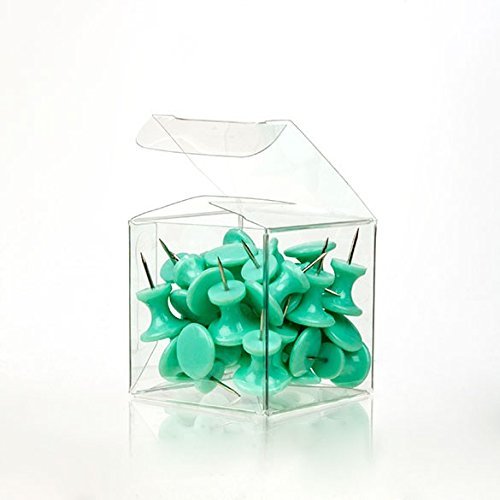 2x2x2 Clear Gift Boxes | Clear Plastic Boxes for Holiday Christmas Weddings Parties | Square Cube Party Favor Boxes for Ornaments Gifts Candy Cookies Cupcakes Packaging With Lids | ClearBags Food Safe PLB104 | 25 Boxes