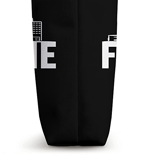 Fort Wayne Indiana USA City Skyline Silhouette Outline Tote Bag