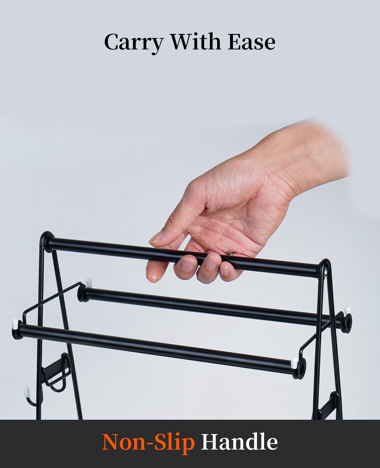 Rehuijao Grill Caddy BBQ Caddy for Outdoor Grill, Large Grill Caddy with Paper Towel Holder, Picnic Caddy for Camping, Grill Caddy Organizer for Plates and Utensils