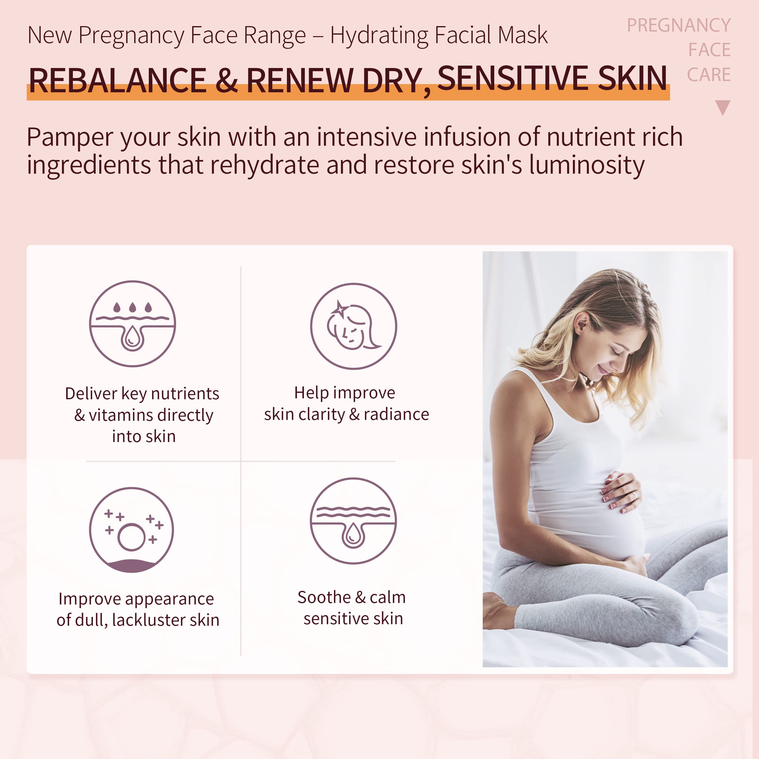 Palmer's Pregnancy Hydrating Facial Sheet Masks, 0.95 fl. oz. (Pack of 5)