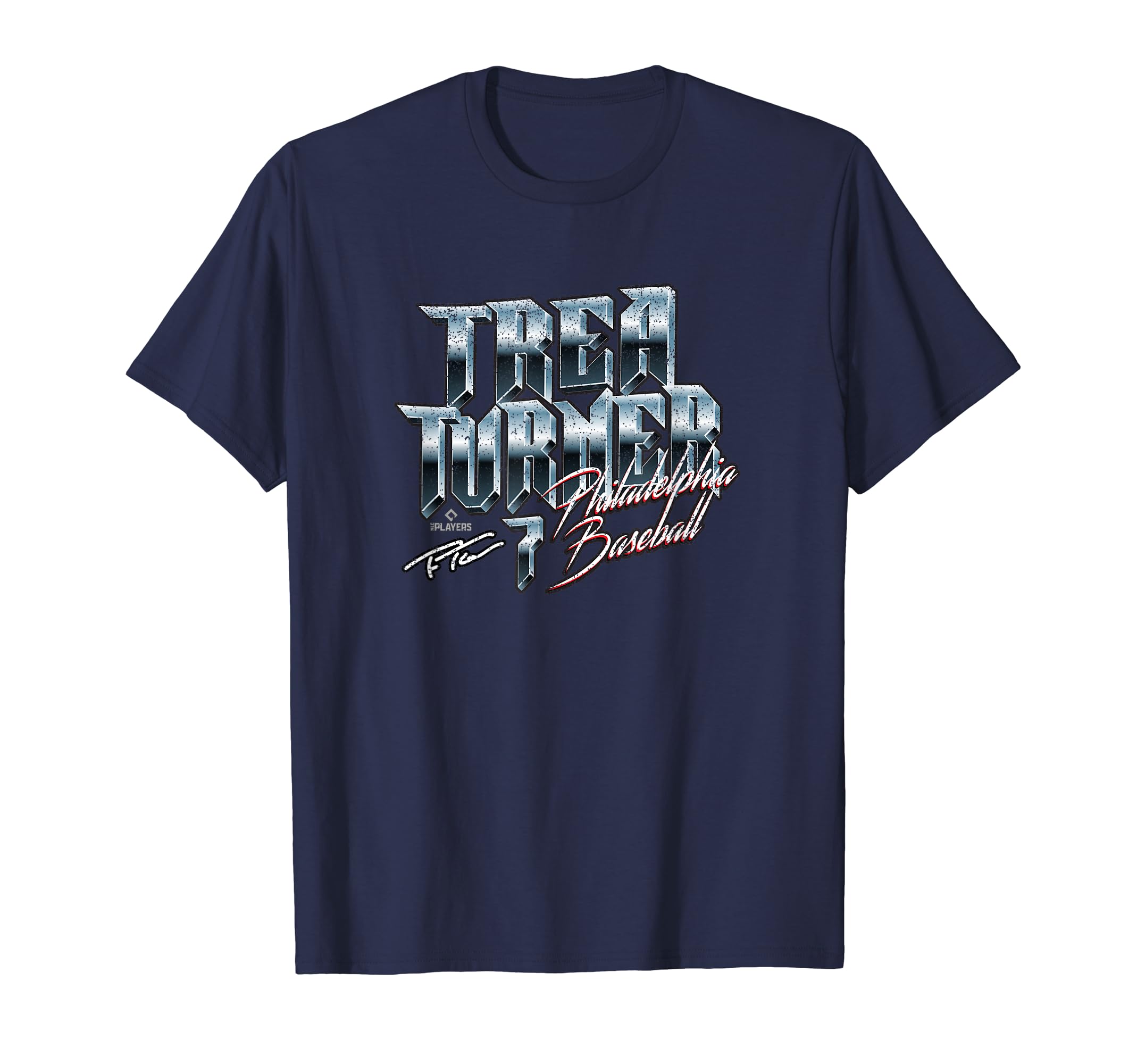 Trea Turner Philadelphia Baseball Heavy Metal MLBPA T-Shirt