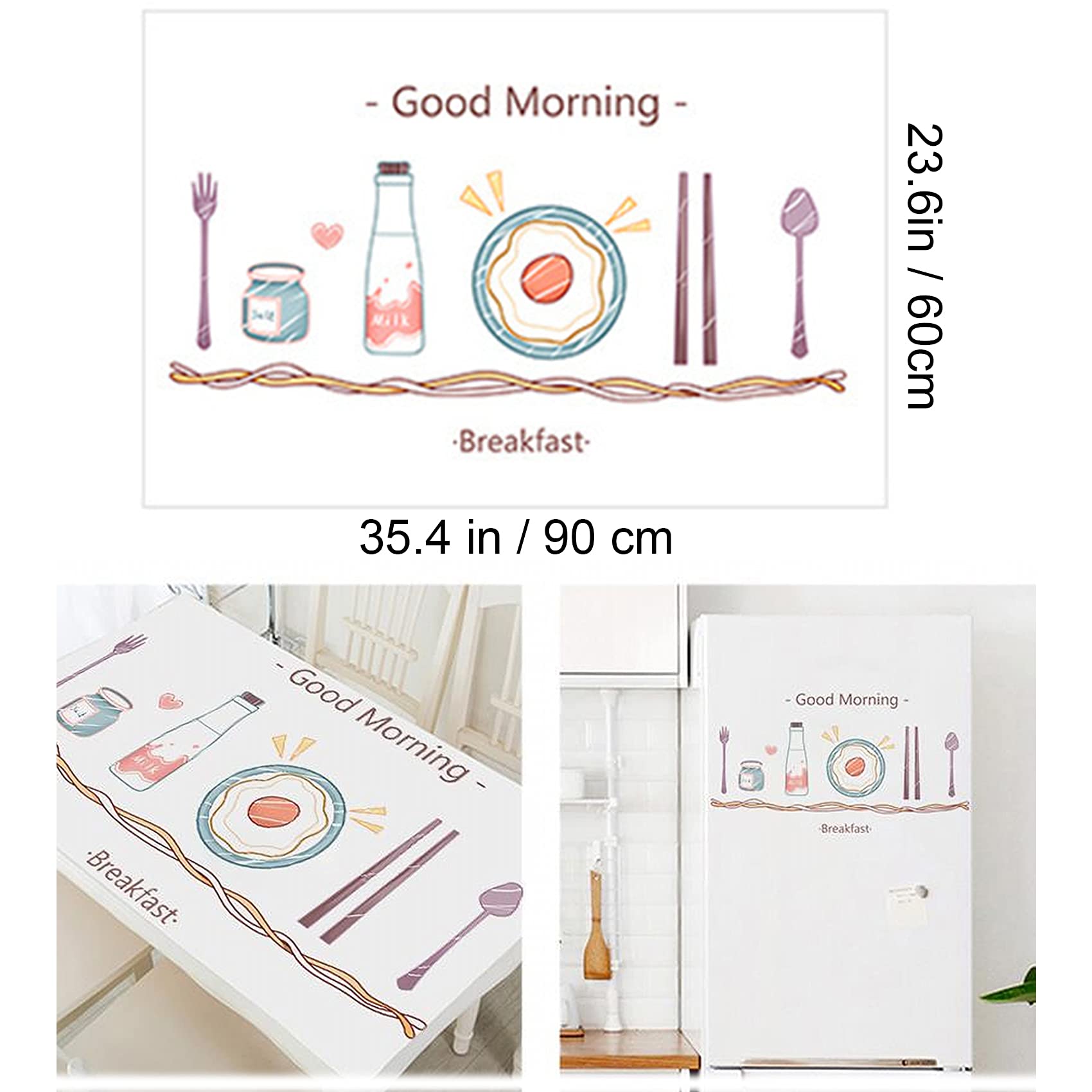 Hanlongyu Wallpaper Kitchen Backsplash Behind Stove, Oil Proof Wall Stickers, Self Adhesive Vinyl Clear Contact Paper Papel Tapiz Para Cocina for Kitchen Dining Room Wood Countertop Cupboard Doors (C)