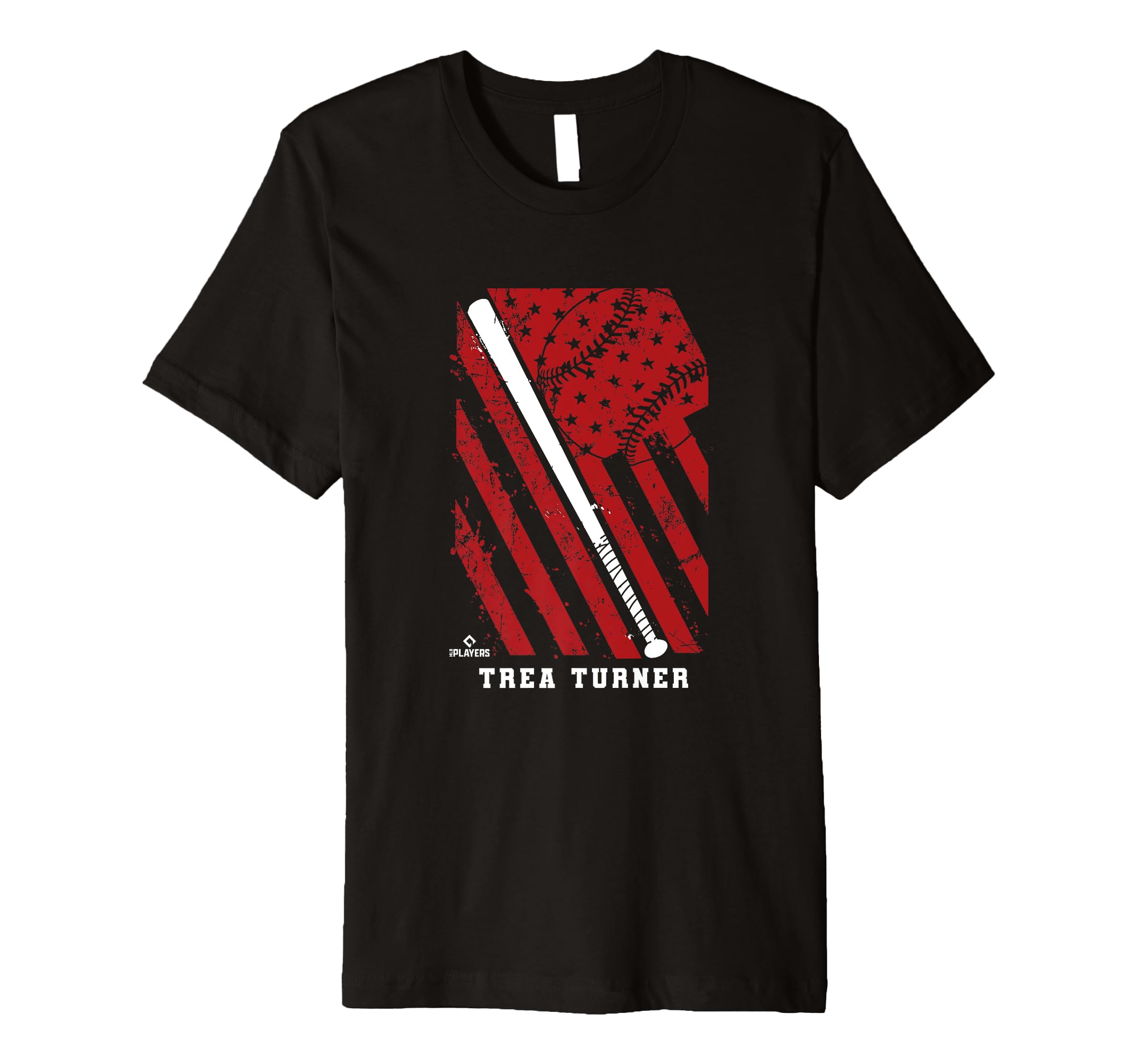Trea Turner Baseball US Flag Patriotic Apparel Premium T-Shirt