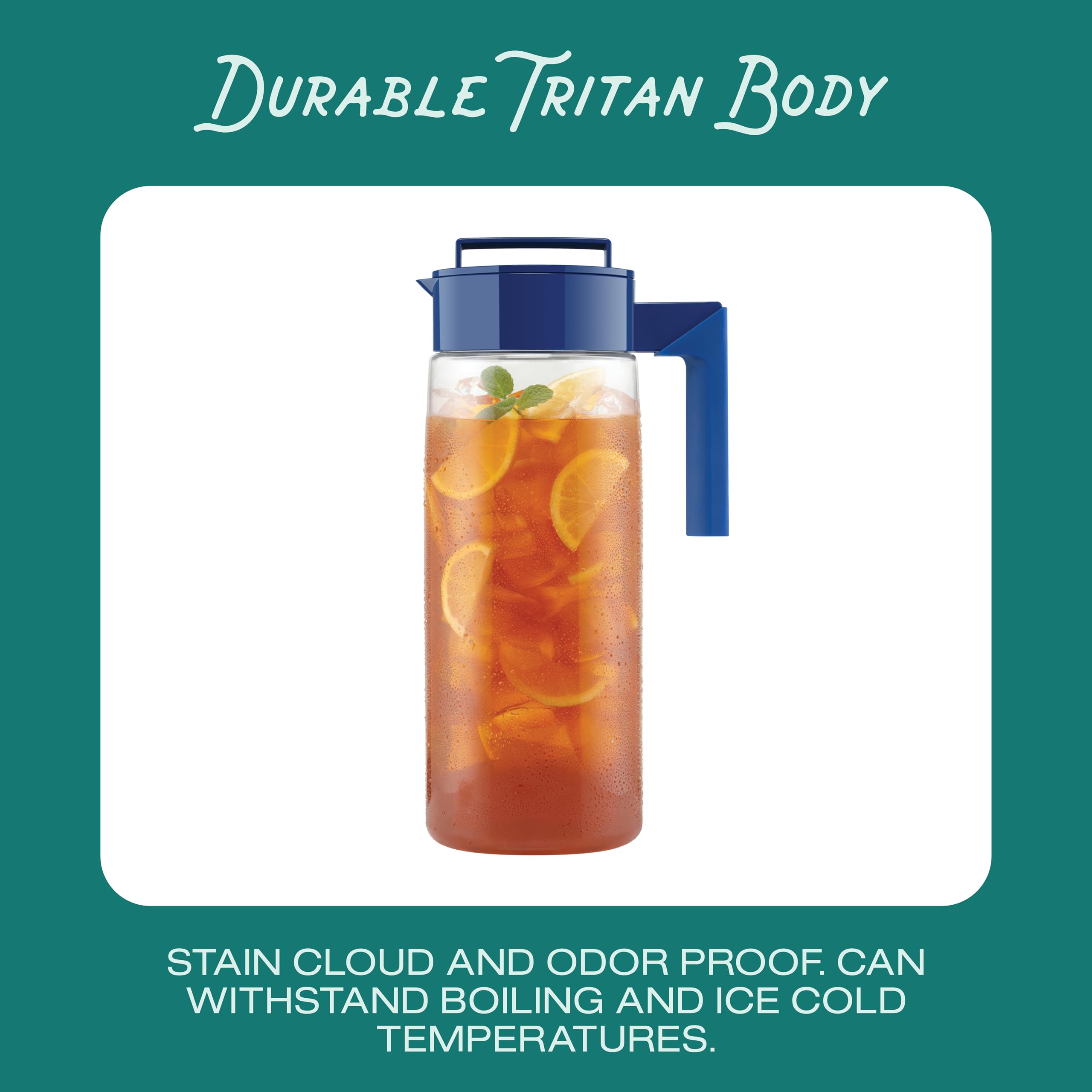Takeya 10034 Carafes & Pitchers, 2 Quart, Blueberry