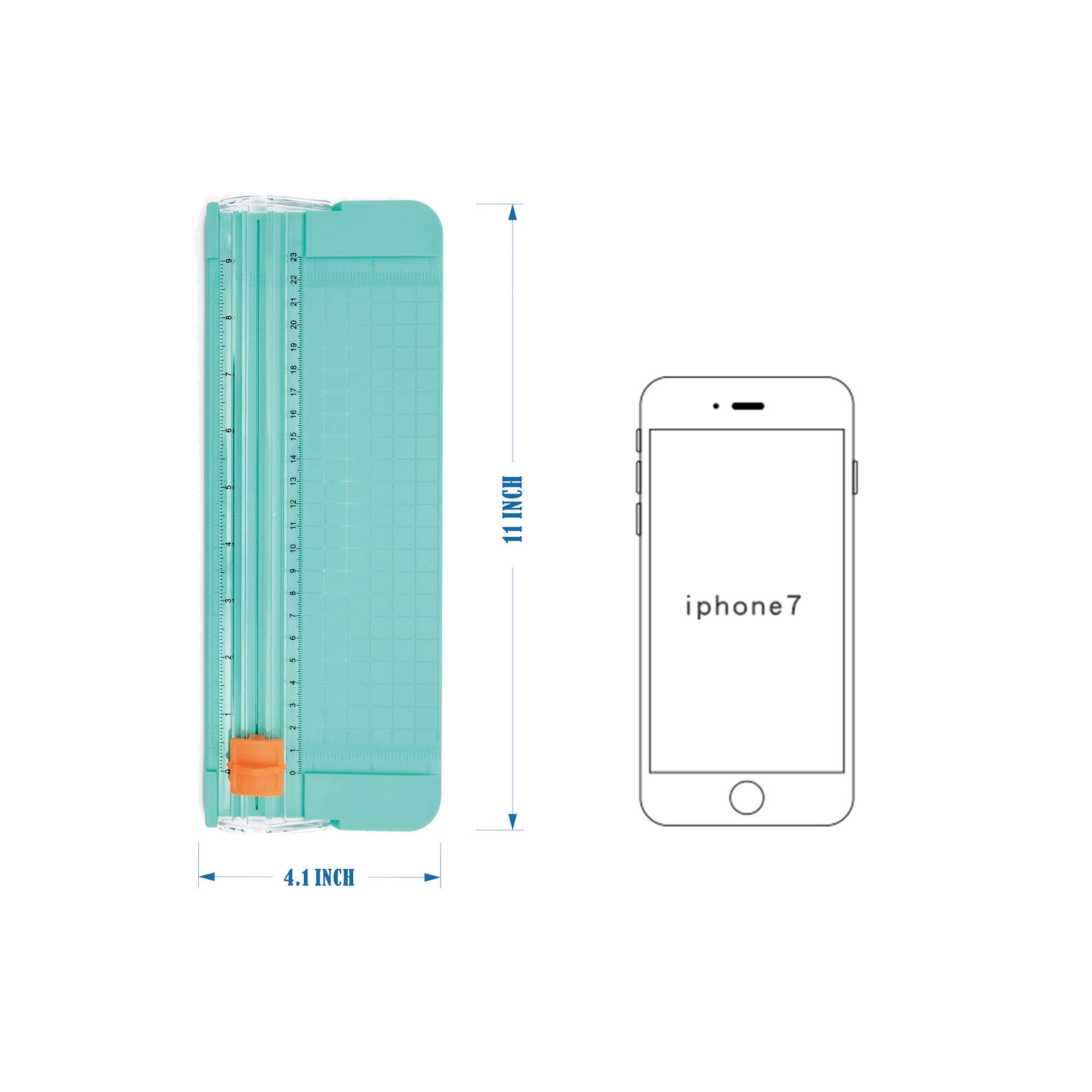 Paper Cutter A5 Paper Trimmer Titanium Scrapbooking Tool with 1pcs Replacement Cutting Blade,for Scrapbooking, Picture Cutting, Label Design, Photos,Comes with a Replacement Cutting Blade Blade