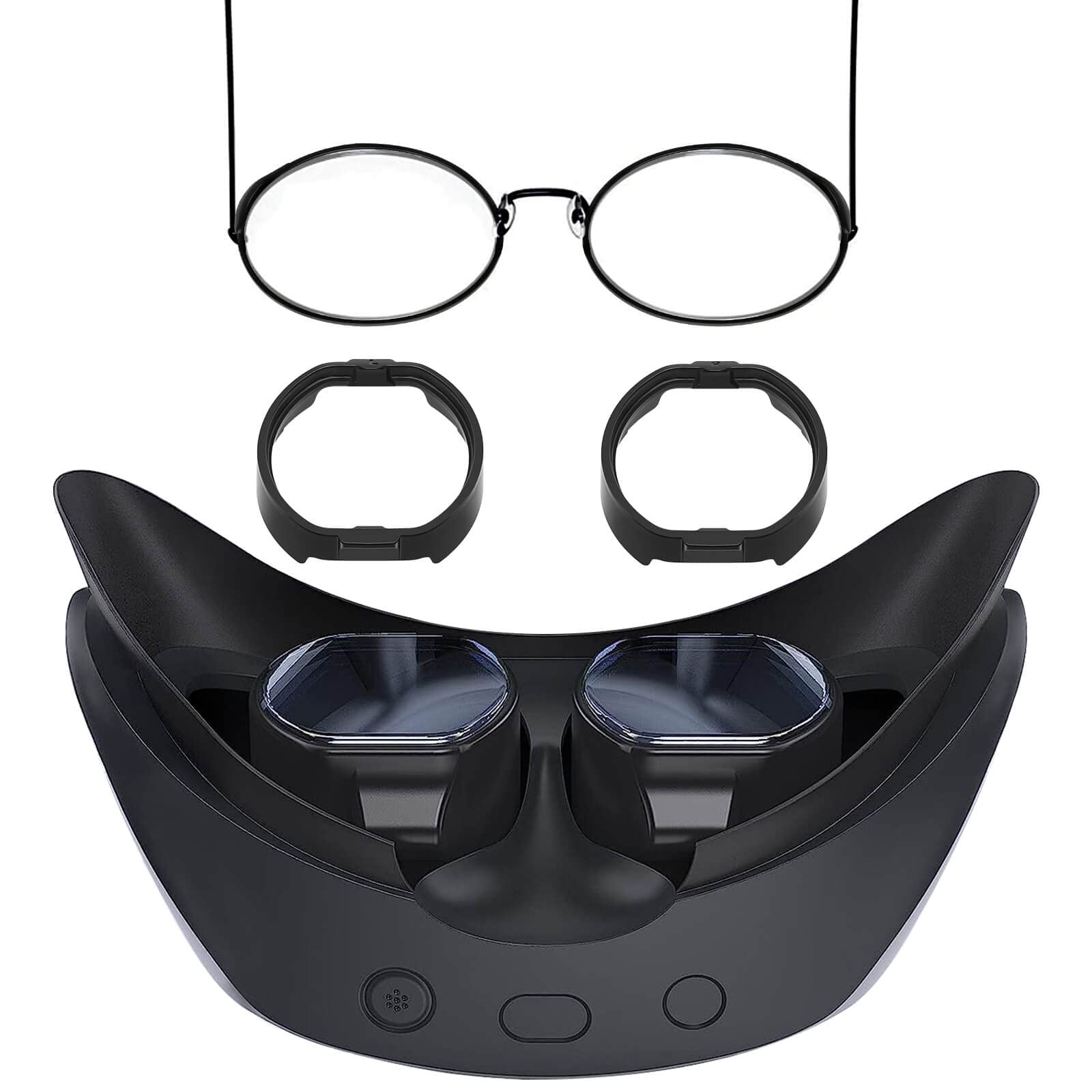 PECOOVR Smooth Lens Spacer Protector for PSVR 2 Different Glasses Shapes Wearers, Upgraded Insert Anti-Scratch Ring Adapter Prevent Eyeglass from Scratching Compatible with PlayStation VR2