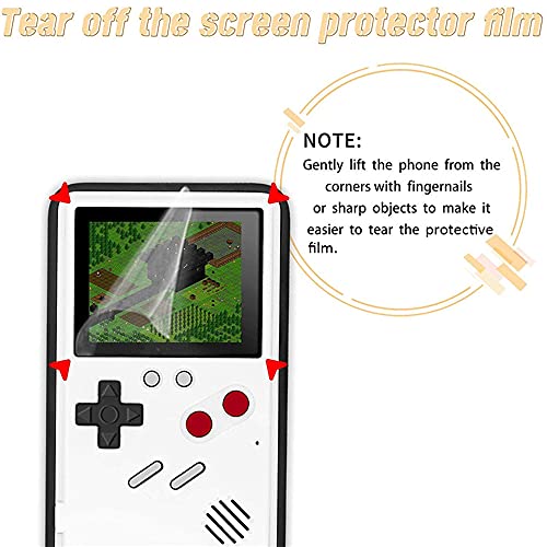 Playable Game Case for iPhone 12 Pro, Retro Gameboy Case for Men and Women, Handheld Gaming Case for iPhone 12 Pro with Built-in Games White