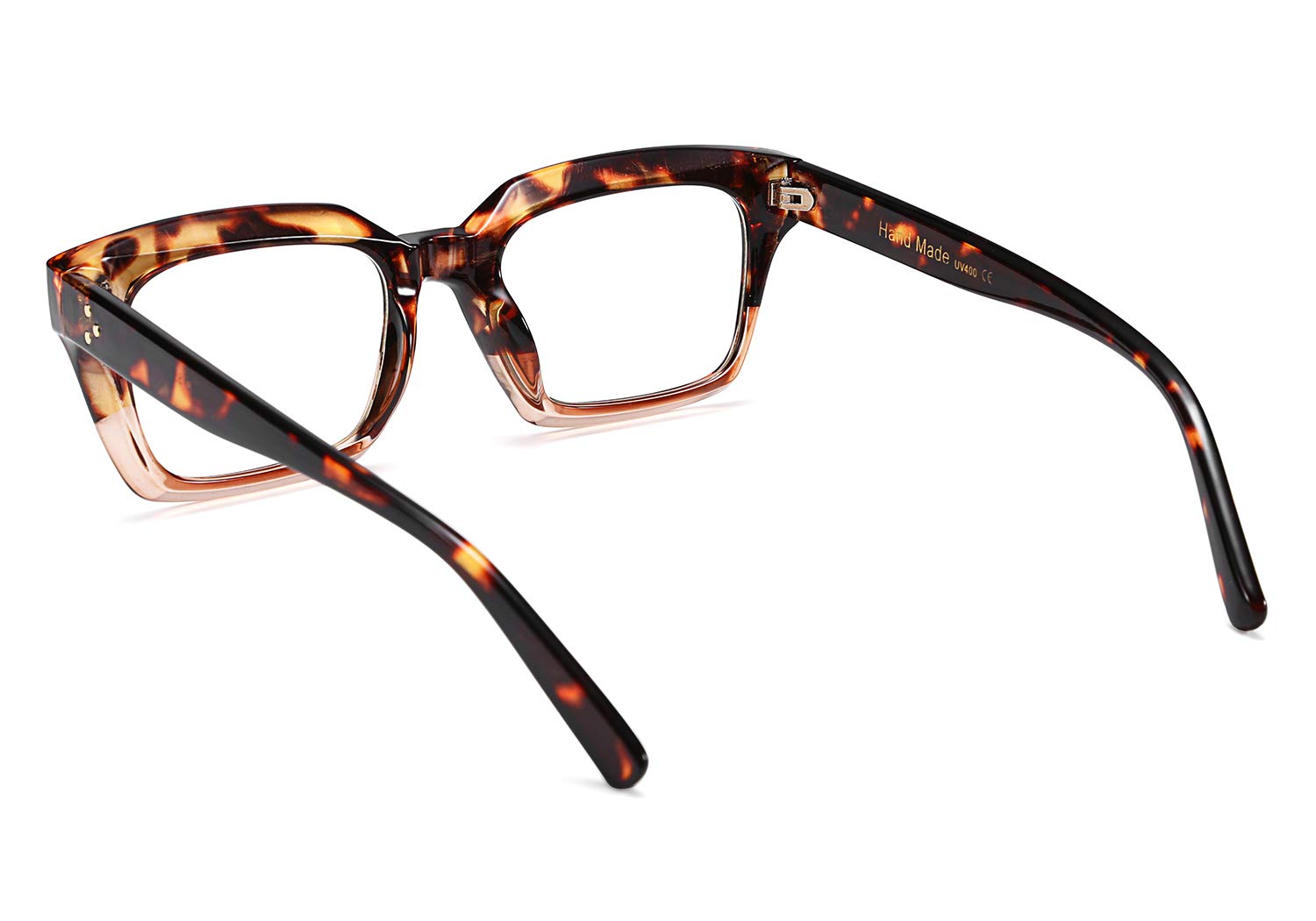 FEISEDY Glasses Frame Womens, Square Thick Eyeglasses Frame, Classic Eyewear for Men B2461