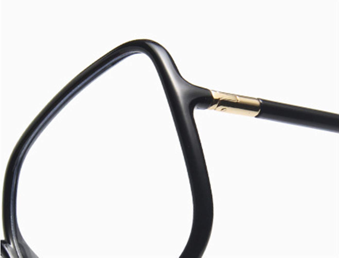 Shiratori Woman's New Retro Blue Light Blocking Glasses Big frame Nerd Eyeglasses Frame Anti Blue Ray Computer Game Glasses Black