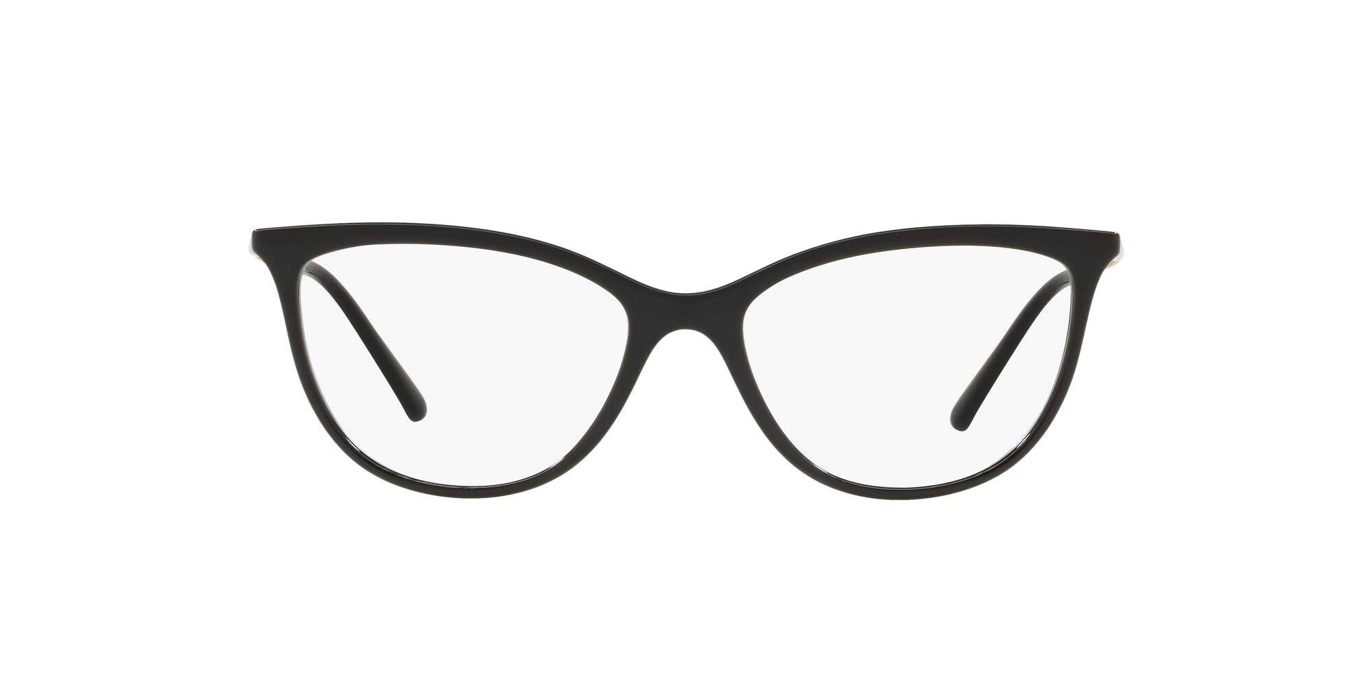 Vogue Eyewear Women's VO5239 Cat Eye Prescription Eyeglass Frames, Black/Demo Lens, 52 mm