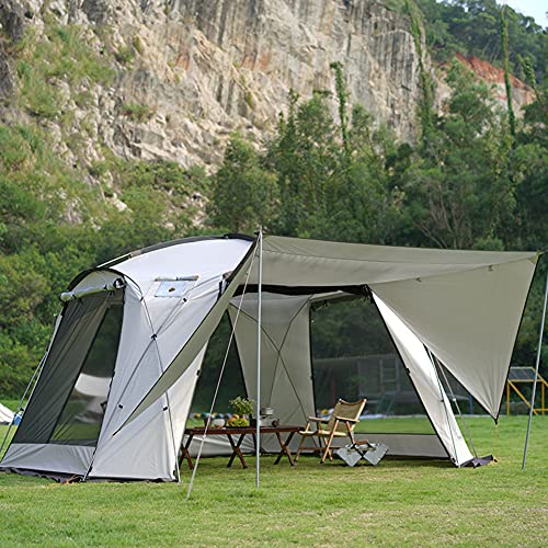 HOUKAI Tent Pop up for 5-8 Person Instant Camping with Double Door Lightweight Family Dome with Carrying Bag for Outdoor Family Camping Hiking (Pop up 5)/Pop up Tent/5