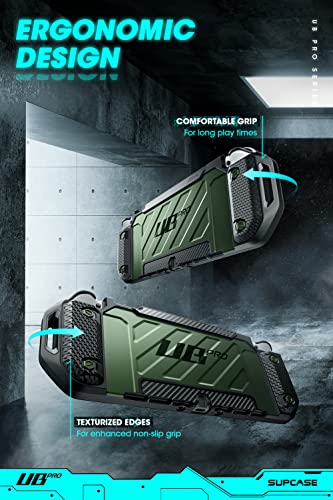 SUPCASE Unicorn Beetle Pro Series Case for Nintendo Switch OLED Model (2021), Dockable Rugged Protective Case Compatible with Nintendo Switch Console (Guldan)