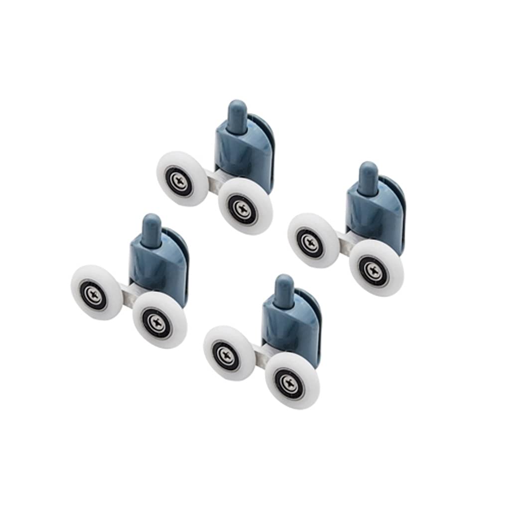 Double Pop Up Wheels Sliding Shower Door Rollers Runners Pulleys Screw Cover Cap Cabin Room (Color : DW-114-8PCS Size : 25mm) (Dw 114)