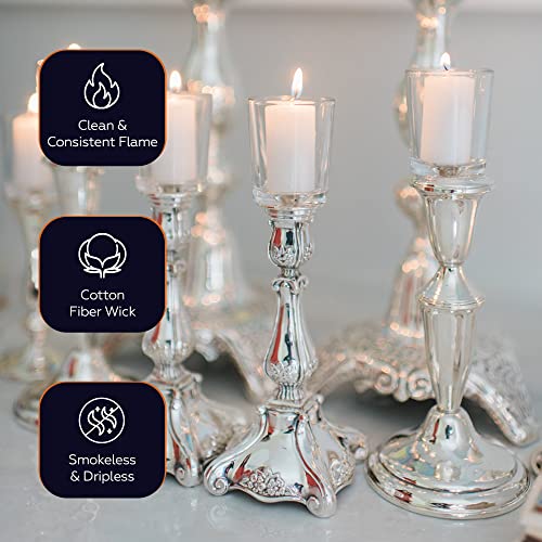 Only Kosher Candy L’HAVA Neronim 4 Hour Candles Long Burning Time Votive Shabbat Candle, Traditional Shabbos Candles, 72 Pack