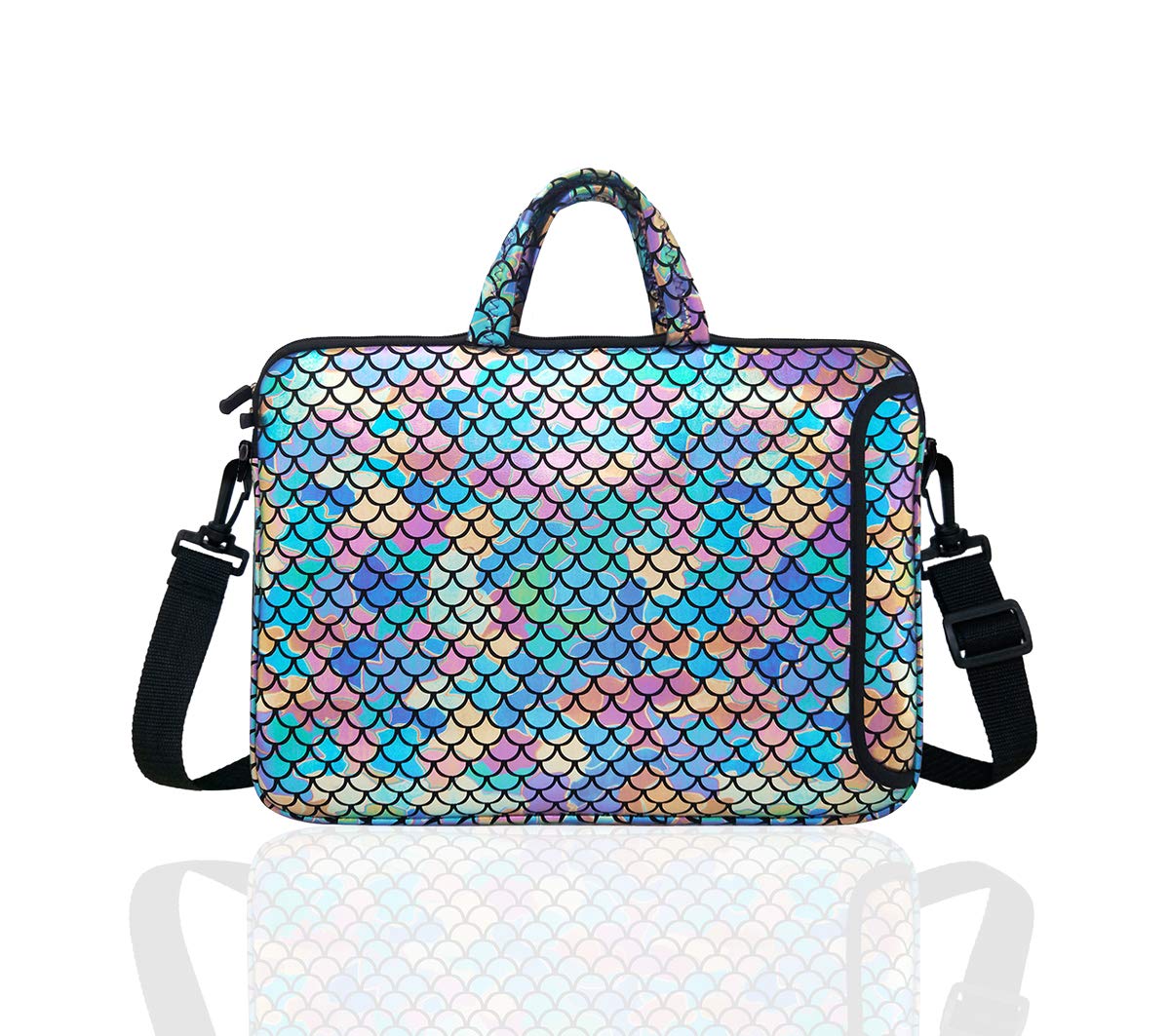 10.5-Inch Laptop Ipad Shoulder Carrying Bag Case For 9.6" 10" Tablet/Reader(Colorful)