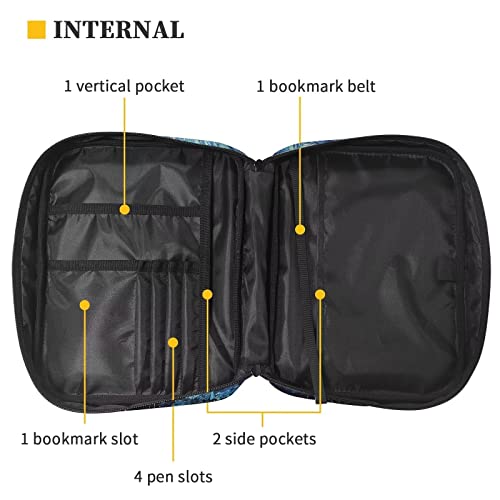 BYCHECAR Large Bible Case for Women Mushroom Bible Study Bag with Pockets Bible Protective Carrying Case Carrier Tote Bag Bible Hand Bag Bible Accessories with Handle Pocket