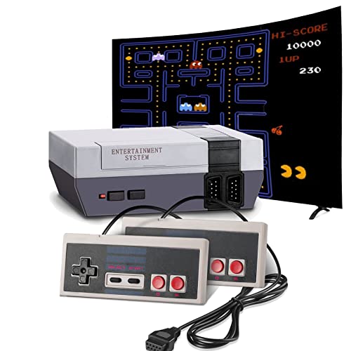 AJFKOOP Retro Game Console â Classic Mini Retro Game System Built-in 620 Games and 2 Controllers, 8-Bit Video Game System with Classic Games, Old-School Gaming System for Adults and Kids