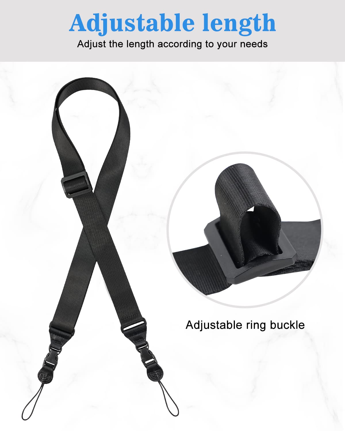 Miesherk STOCK Adjustable Shoulder Strap: Replacement iPad Strap Nylon Neck Belt for iPad, Crossbody Bag, Binoculars