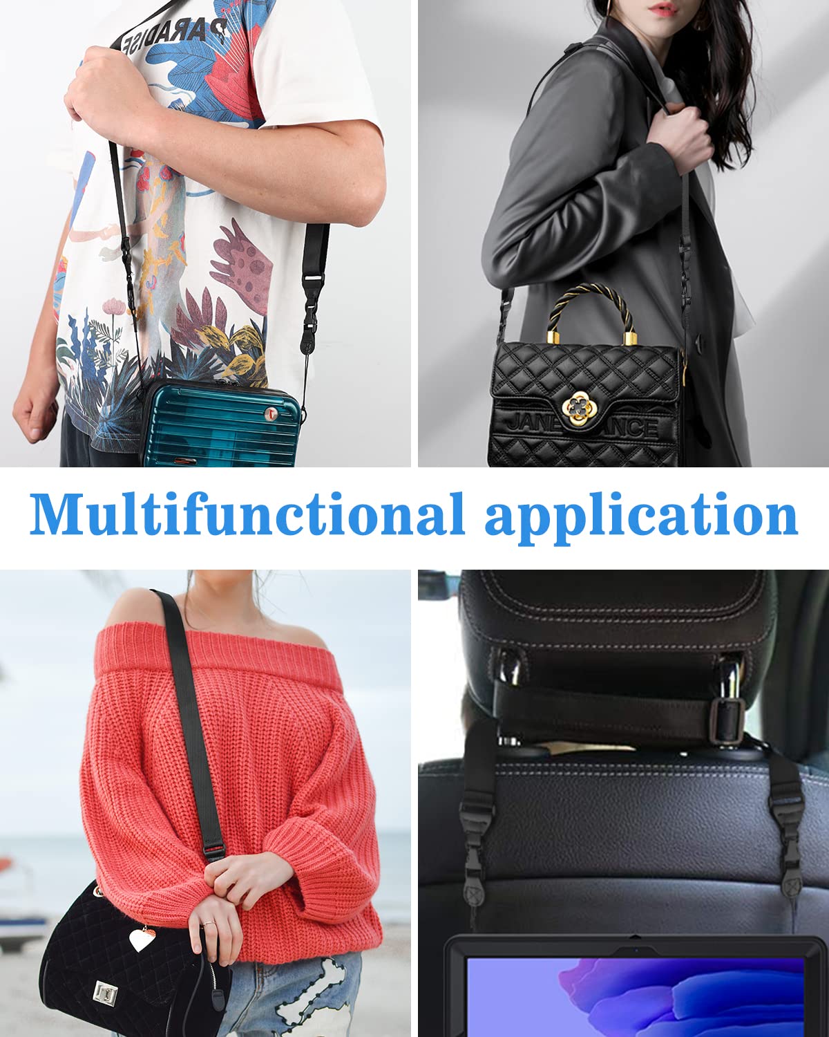 Miesherk STOCK Adjustable Shoulder Strap: Replacement iPad Strap Nylon Neck Belt for iPad, Crossbody Bag, Binoculars