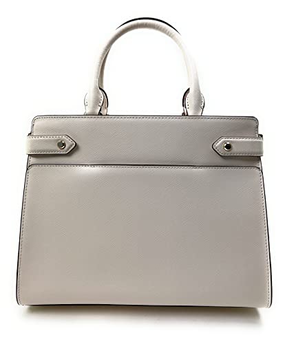 Kate Spade New York Staci Medium Saffiano Leather Satchel Purse (Parchment)