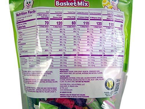 Tootsie Roll Childs Play Easter Basket Bulk Individually Wrapped Candy Assortment Mix in Resealable Bag, 24.48 oz
