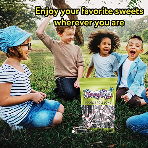 Tootsie Rolls Long Bulk Tootsie Roll Juniors Individually Wrapped Chewy Taffy Candy - 2 Pounds