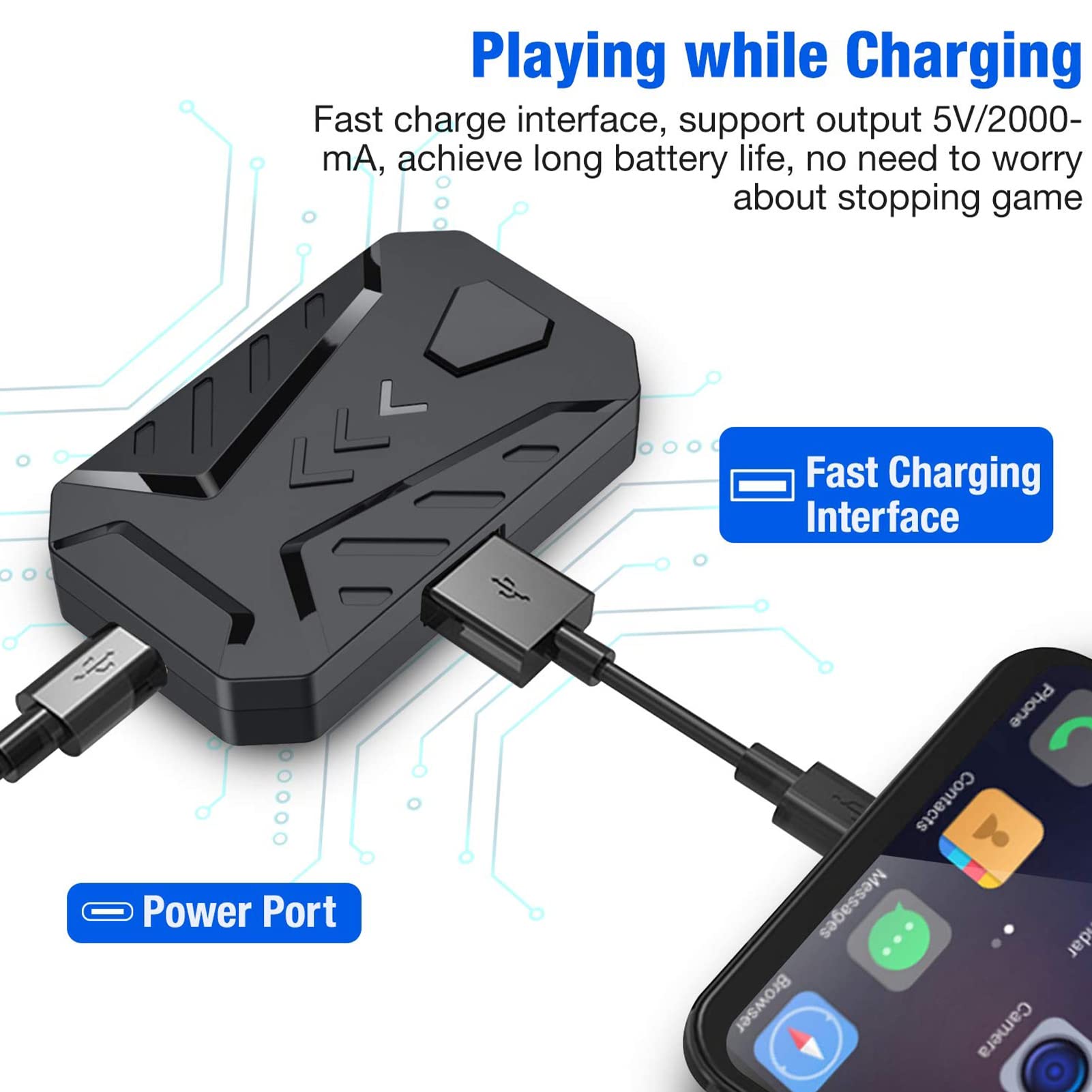RGB One Hand Mechanical Gaming Keyboard and Mouse, USB Wired 35 Keys Gaming Keyboard Mouse Combo with Mobile Game Controller Adapter Converter for Smartphone(Mix Pro+F6 Keyboard+G2