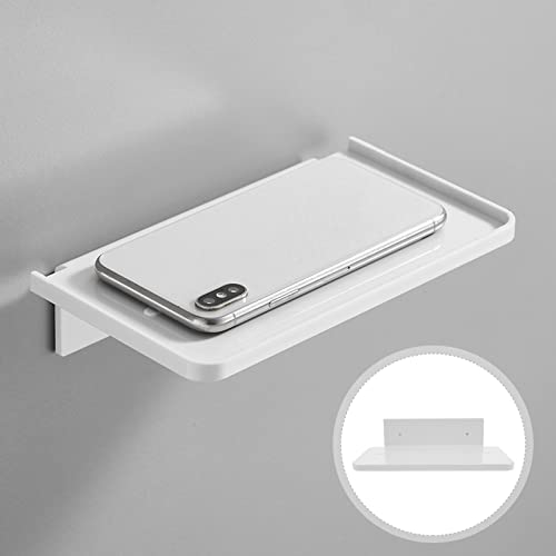 Cabilock Plastic Wall Rack Wall-Mounted Corner Wall Shelf Storage Rack Bathroom Wall Organizer Toilet Hanging Small Shelf for Wall Shelf Rattan Wall Shelf White Floating Shelves