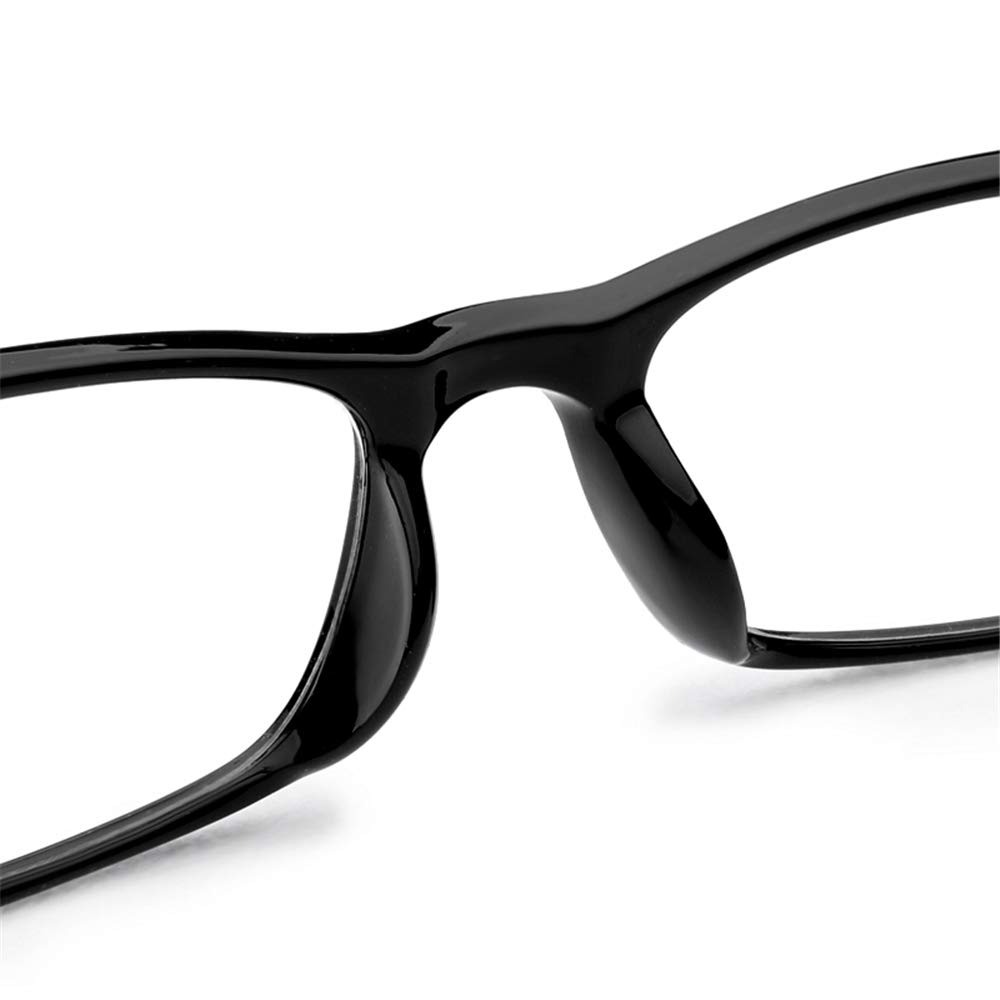 HUIHUIKK Distance Glasses Black Frame Shortsighted Myopia Glasses -4.00 Strength **These are not reading glasses**